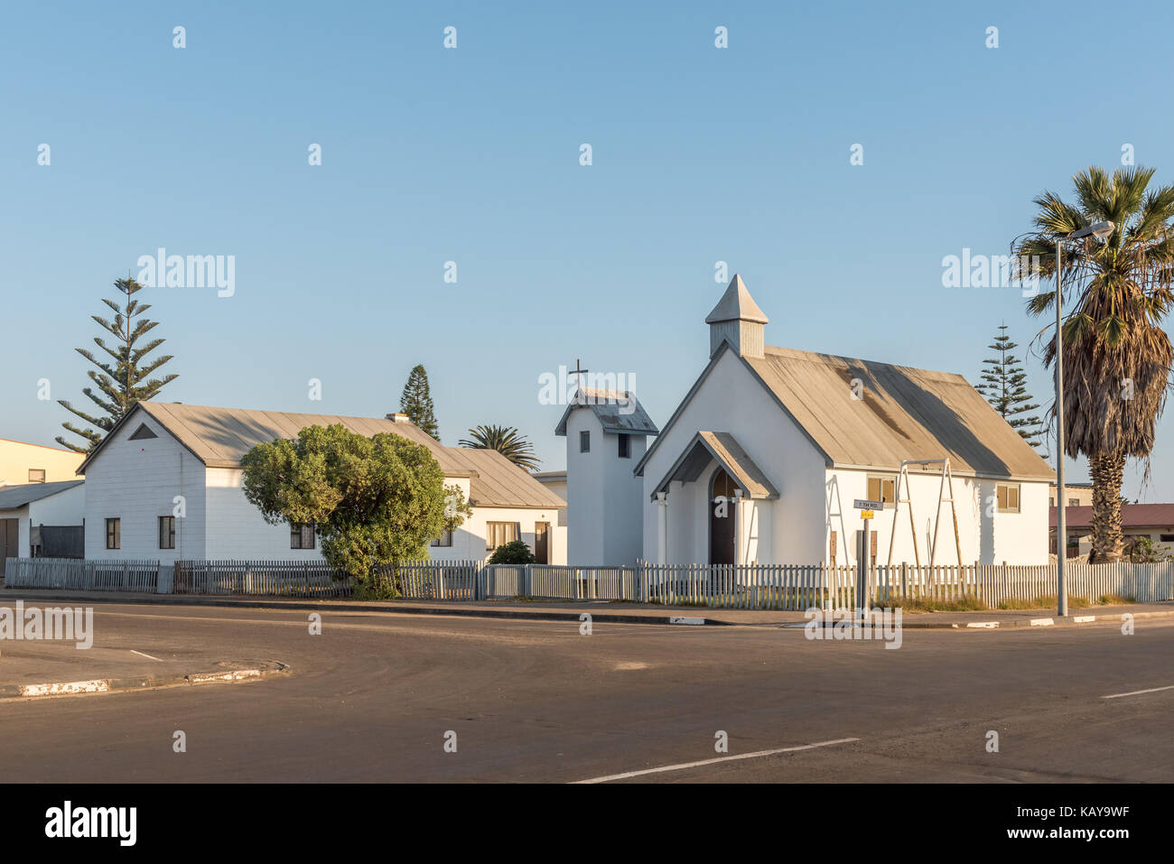 WALVIS BAY, NAMIBIA - JULY 1, 2017: The Saint Mathews Anglican Church ...