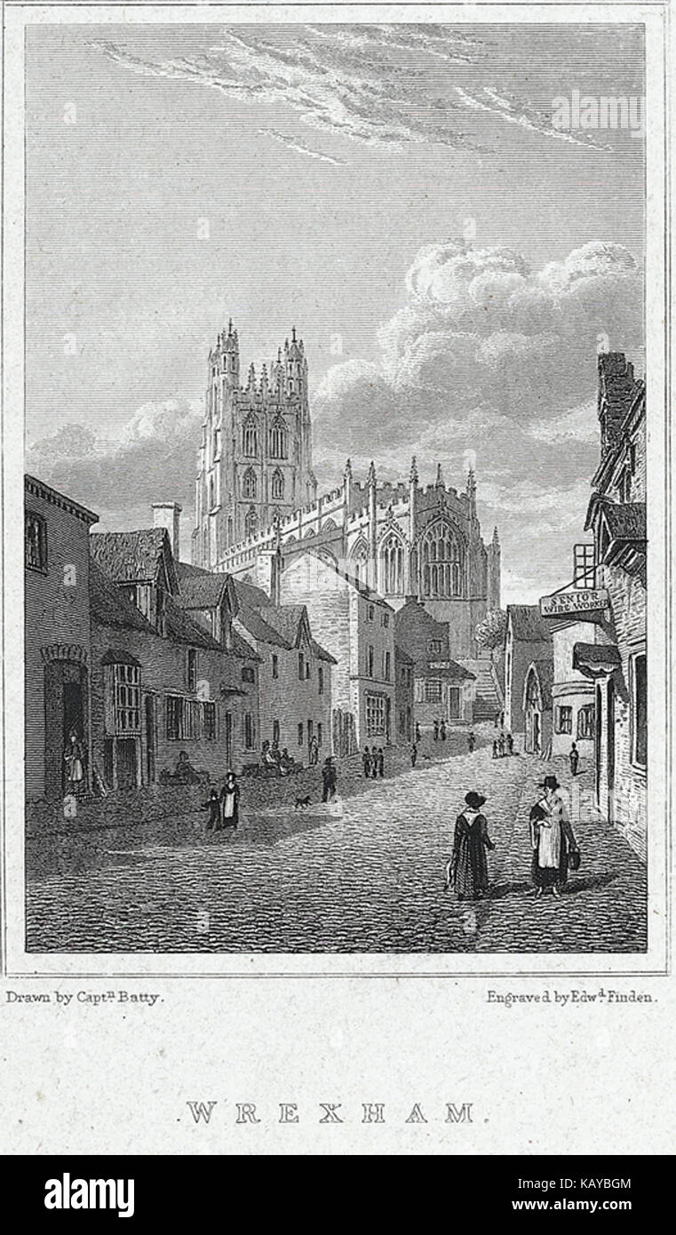 Map of wrexham hi-res stock photography and images - Alamy