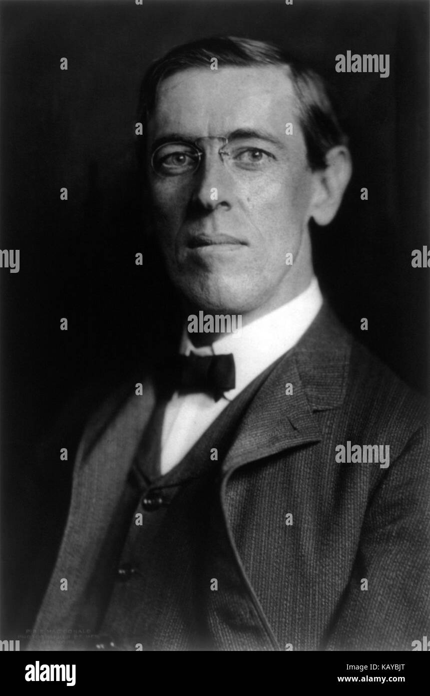 Woodrow wilson president united states hi-res stock photography and ...