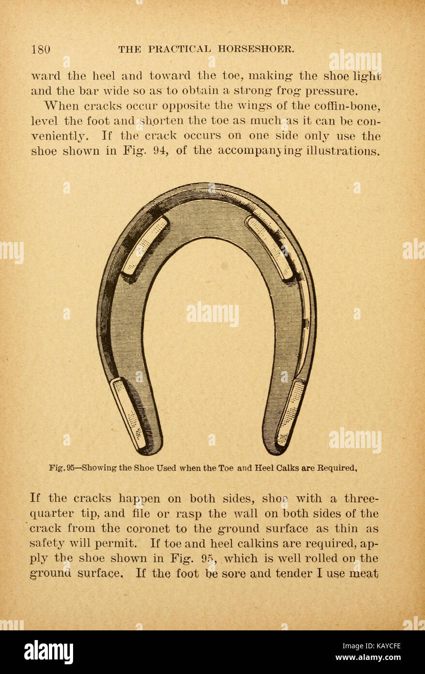 This page from 'The Practical Horseshoer' provides a guide to ...
