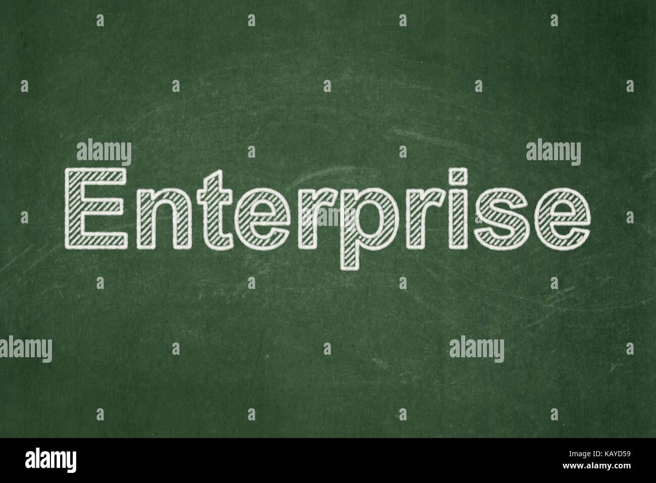 Finance concept: Enterprise on chalkboard background Stock Photo - Alamy