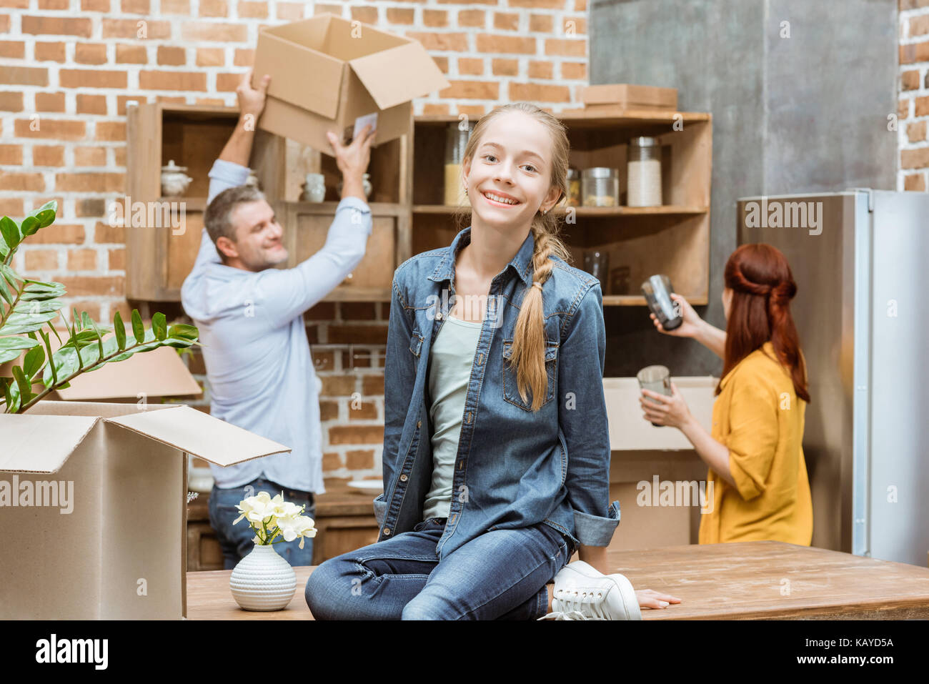 teenager at new home Stock Photo - Alamy