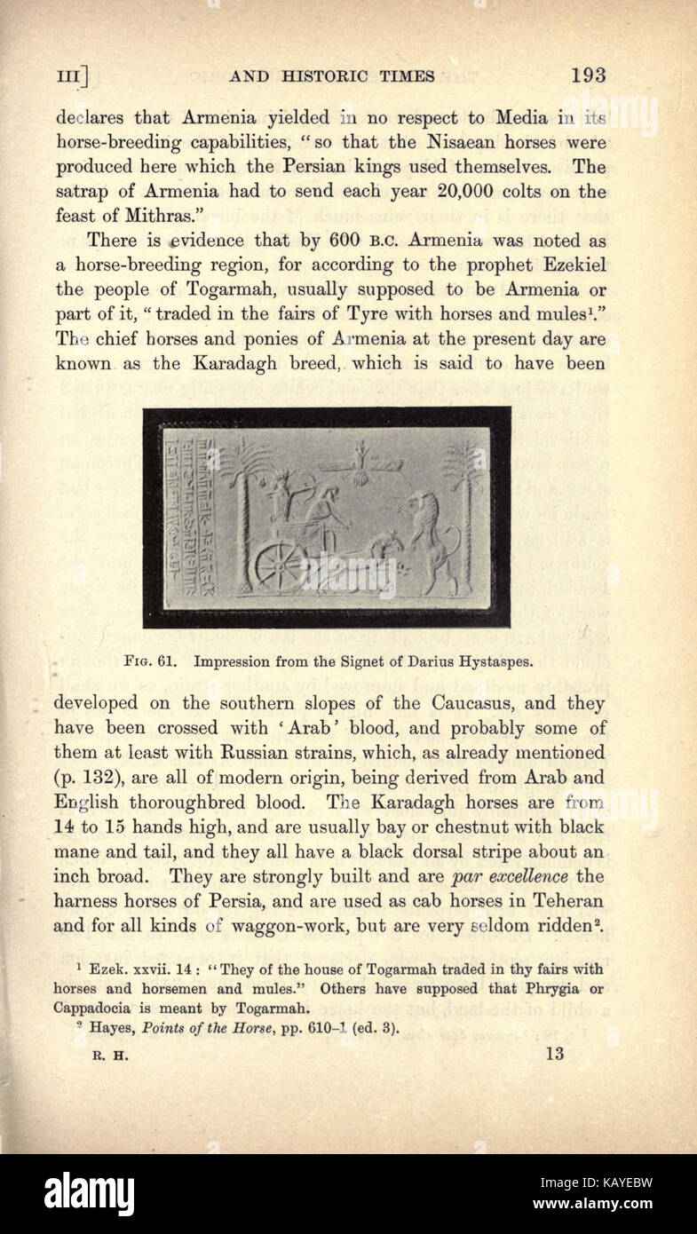 This entry on *The Origin and Influence of the Thoroughbred Horse ...