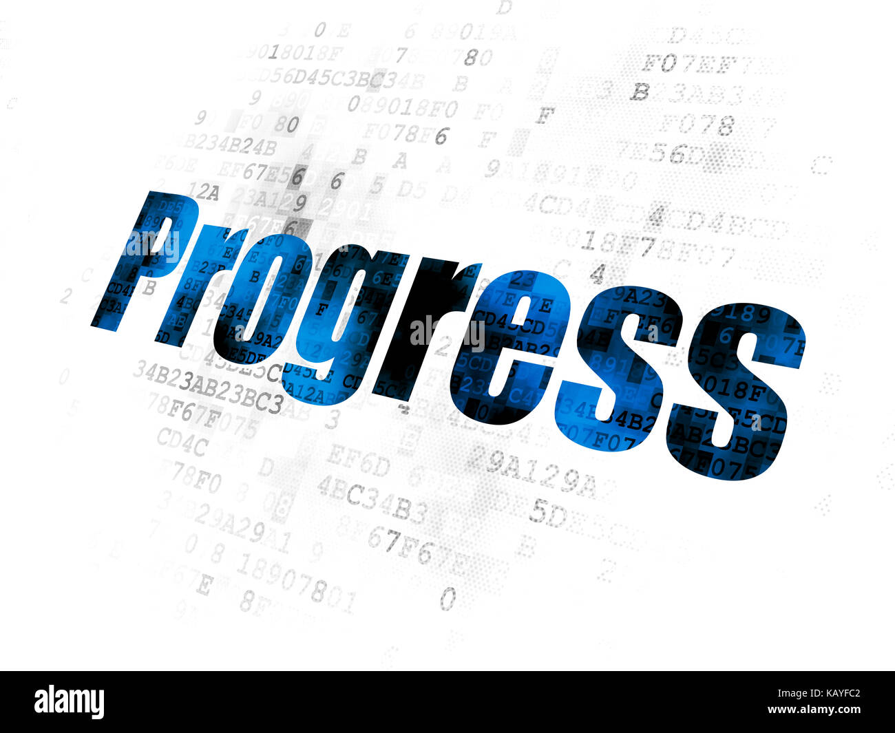 Business concept: Progress on Digital background Stock Photo - Alamy