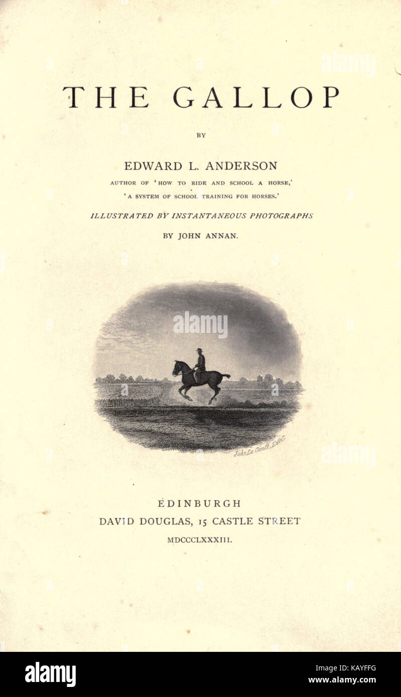 The gallop BHL18956846 Stock Photo - Alamy