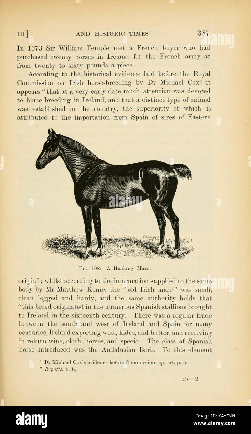 This page from *The Origin and Influence of the Thoroughbred Horse ...