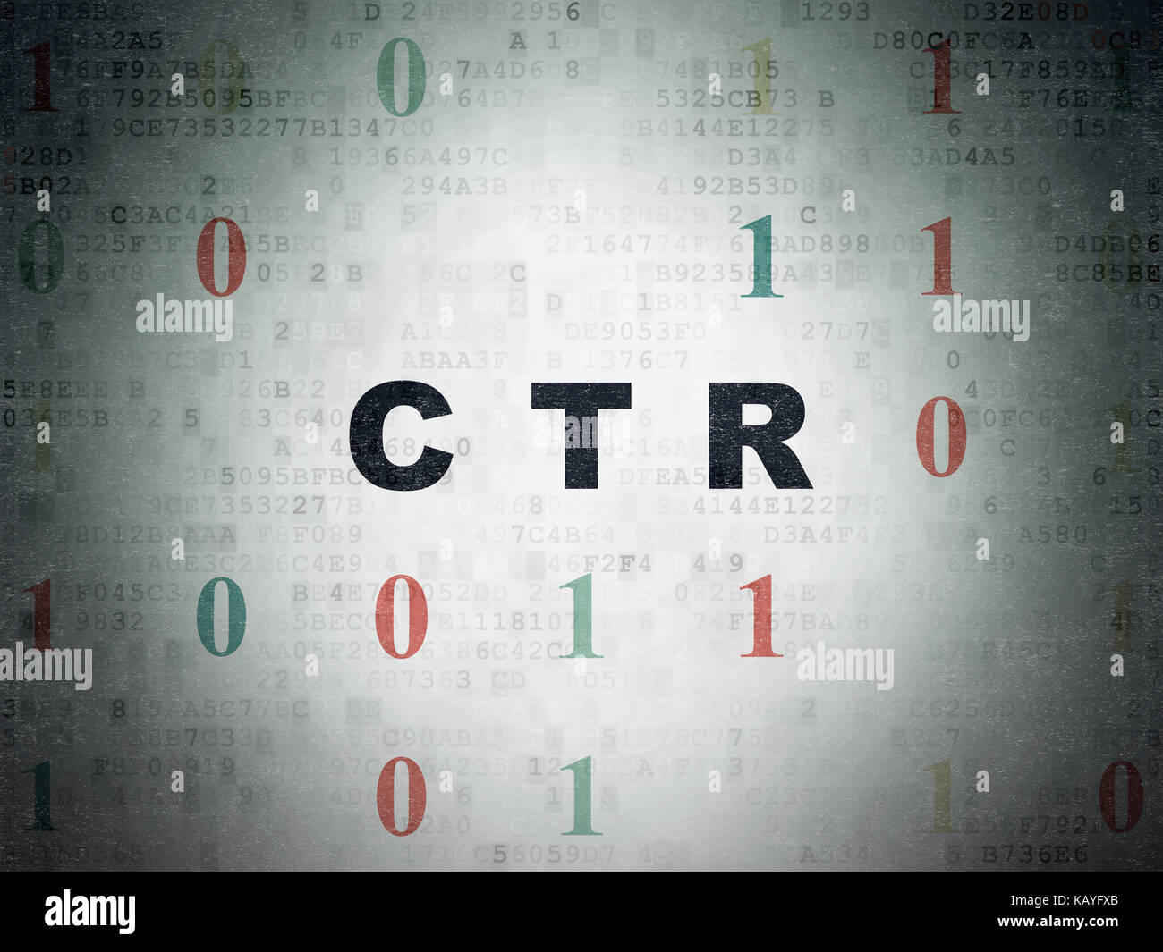 Finance concept: CTR on Digital Data Paper background Stock Photo - Alamy