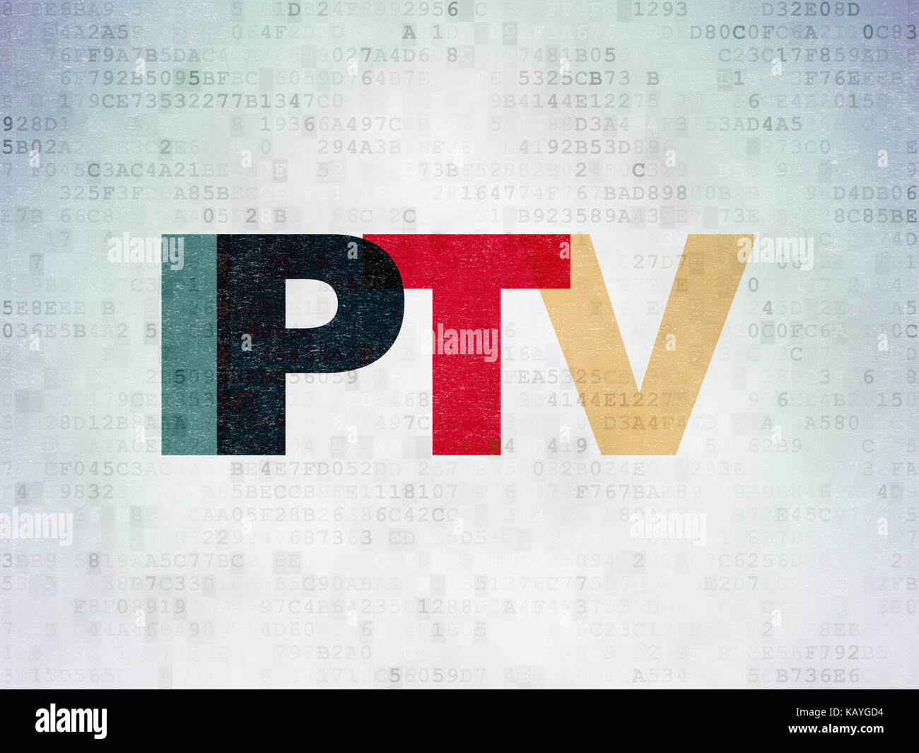 Web development concept: IPTV on Digital Data Paper background Stock Photo - Alamy