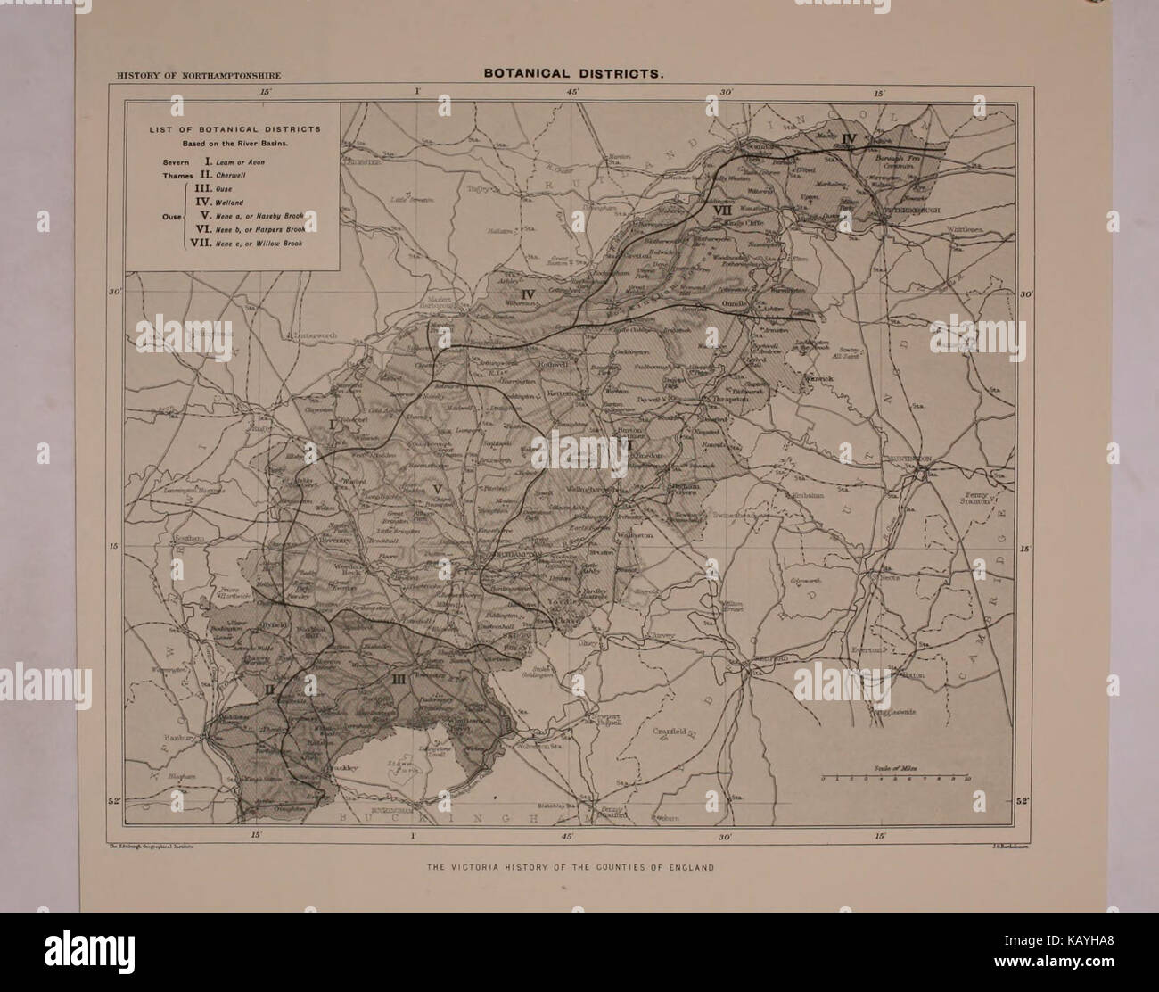 Northampton county map hi-res stock photography and images - Alamy