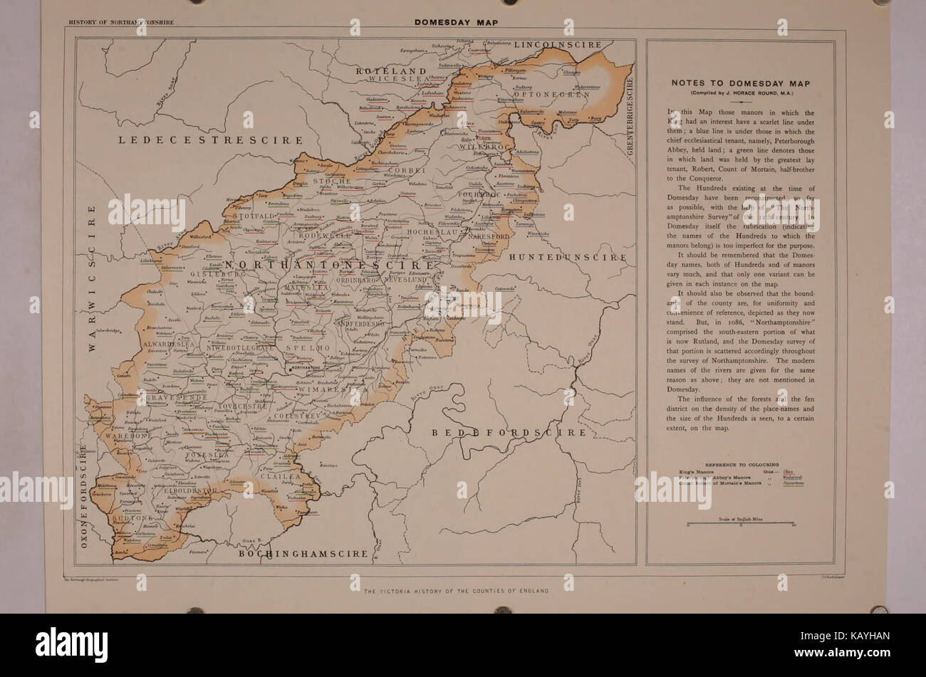 Northampton county map hi-res stock photography and images - Alamy