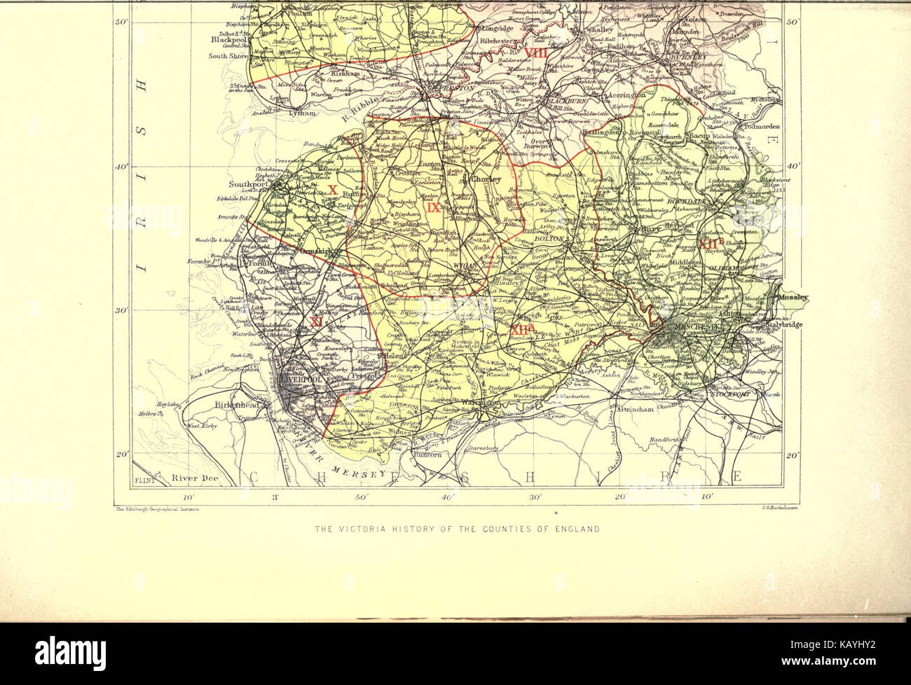 Old map lancaster county hi-res stock photography and images - Alamy
