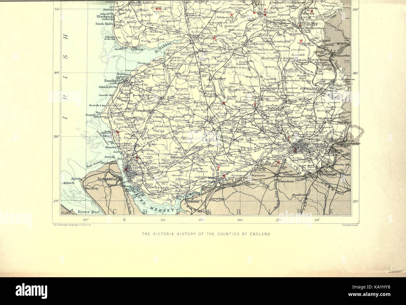 Old map lancaster county hi-res stock photography and images - Alamy