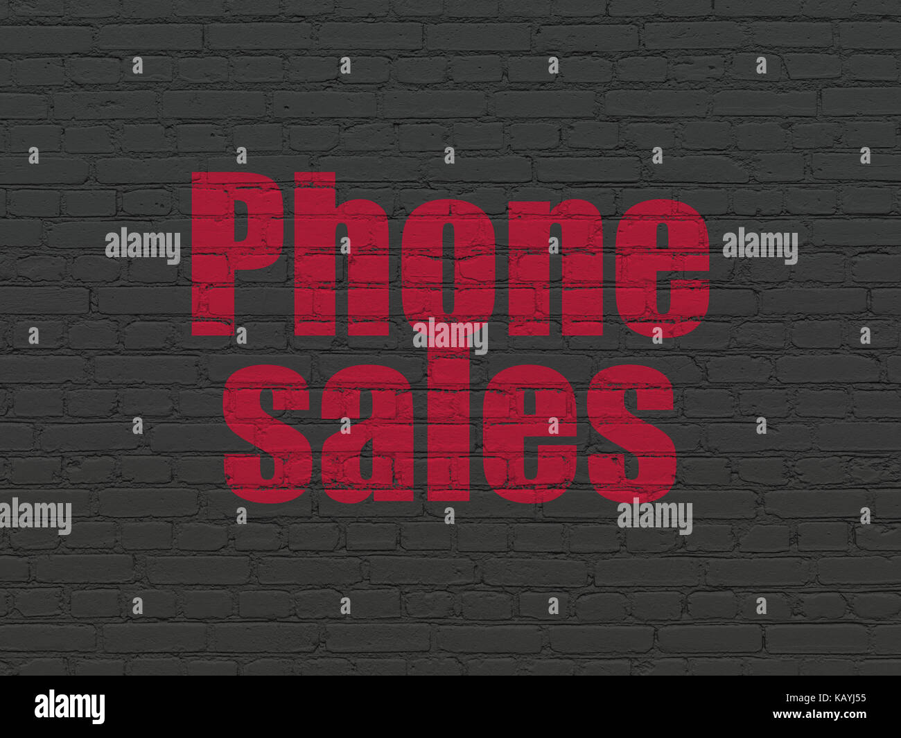 Advertising concept: Phone Sales on wall background Stock Photo - Alamy