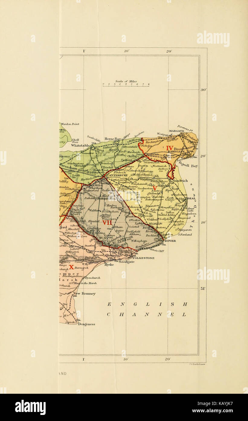 Kent county map hi-res stock photography and images - Alamy