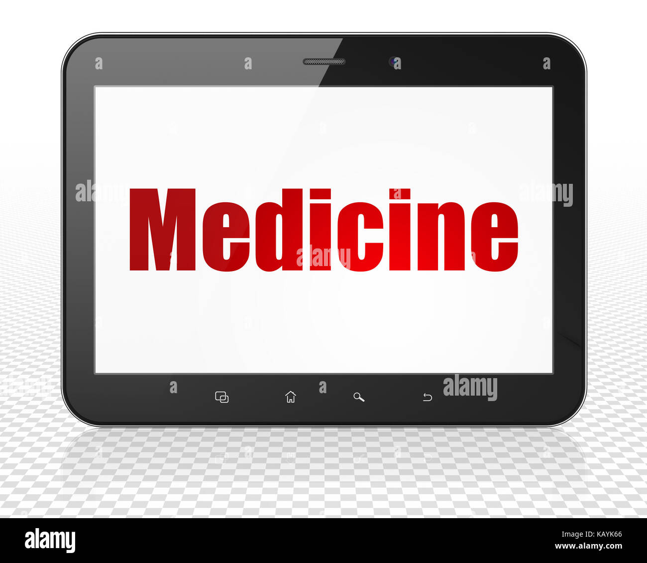Healthcare concept: Tablet Pc Computer with Medicine on display Stock ...