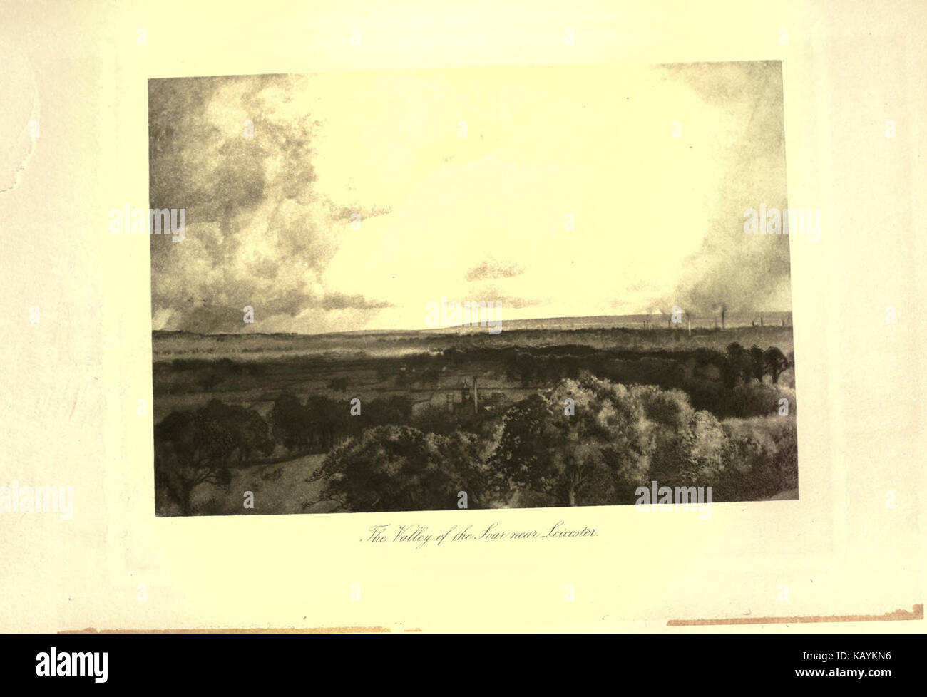 Leicester county map hi-res stock photography and images - Alamy