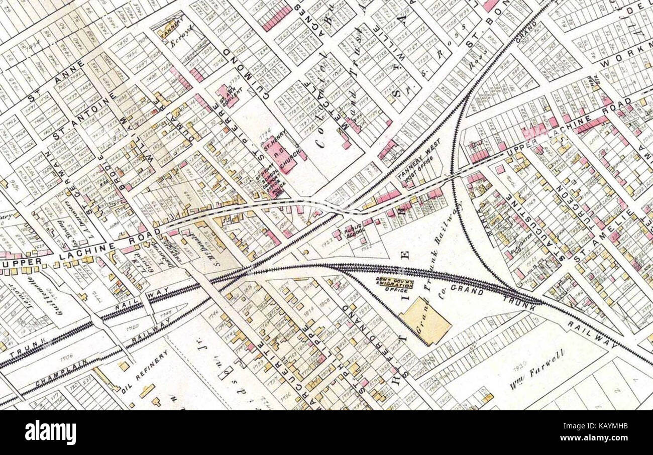 Lachine map hi-res stock photography and images - Alamy