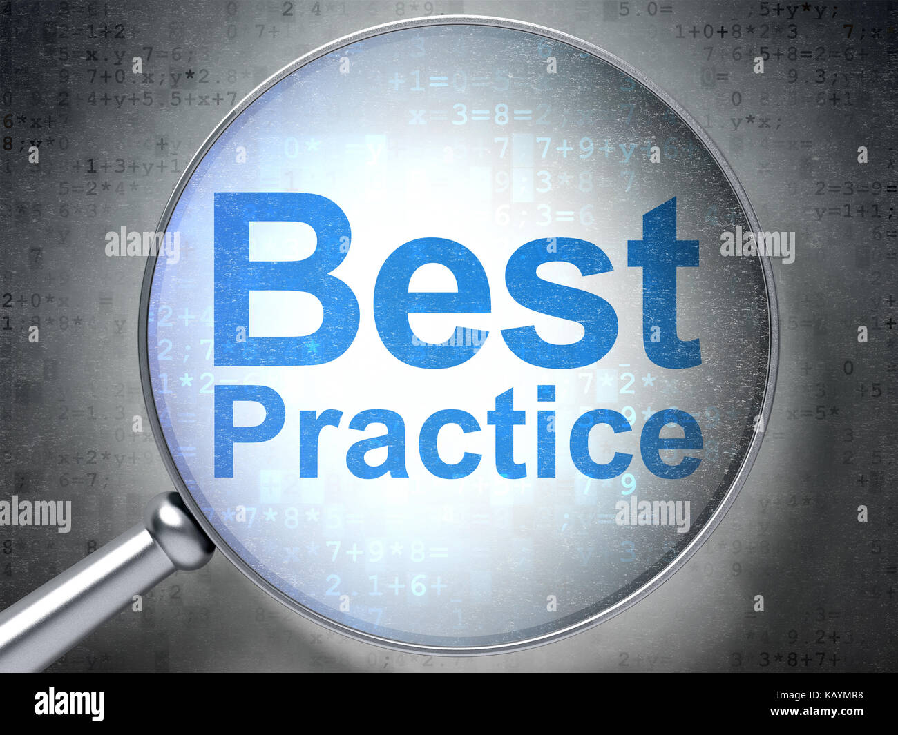 Education concept: Best Practice with optical glass Stock Photo - Alamy