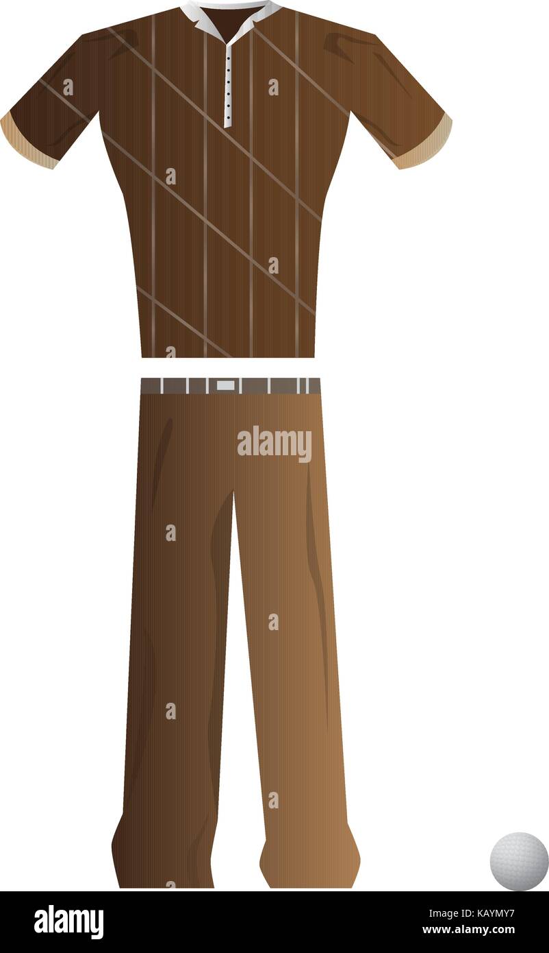 Isolated golf uniform Stock Vector Image & Art - Alamy