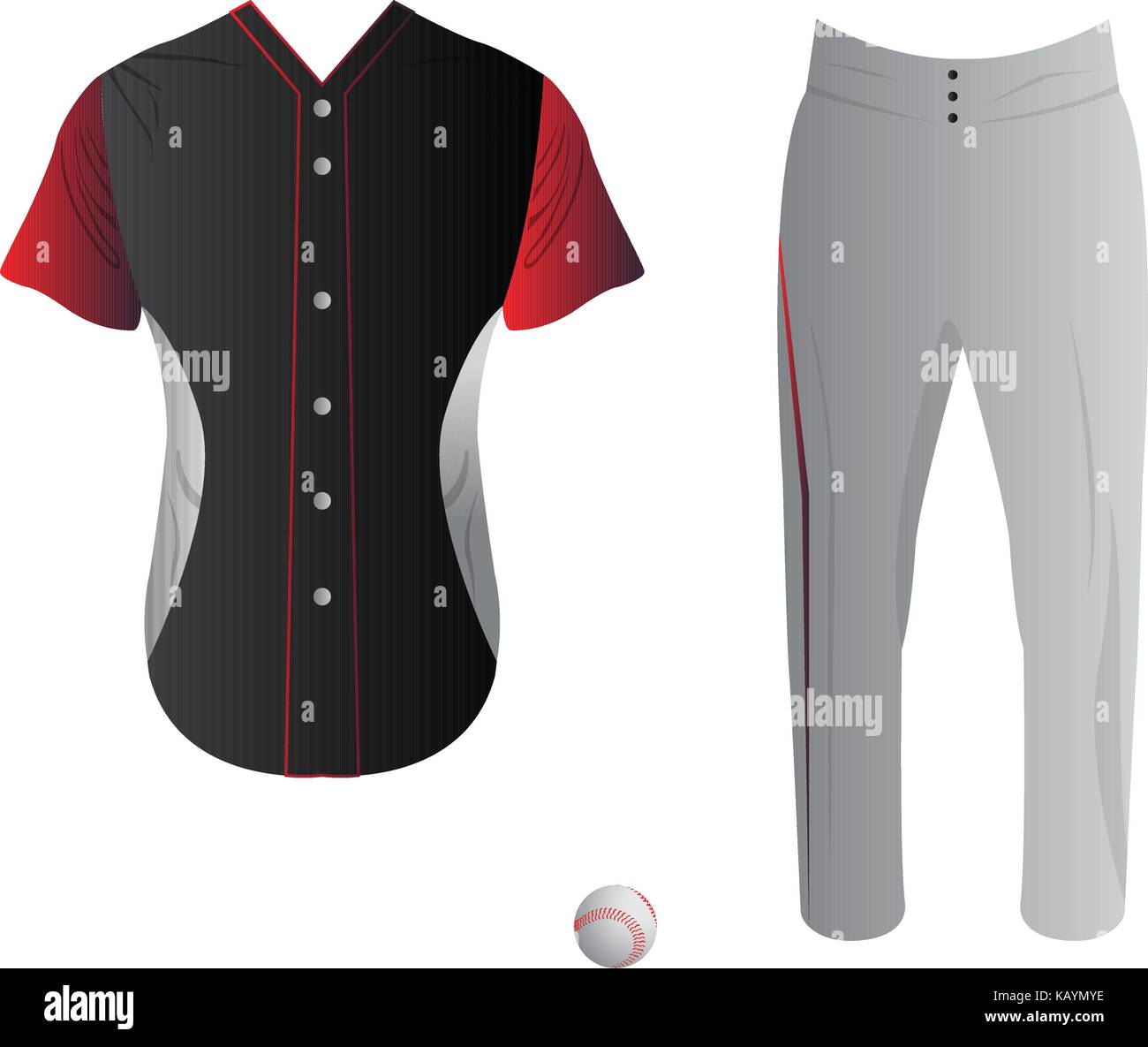 Isolated baseball uniform Stock Vector Image & Art - Alamy