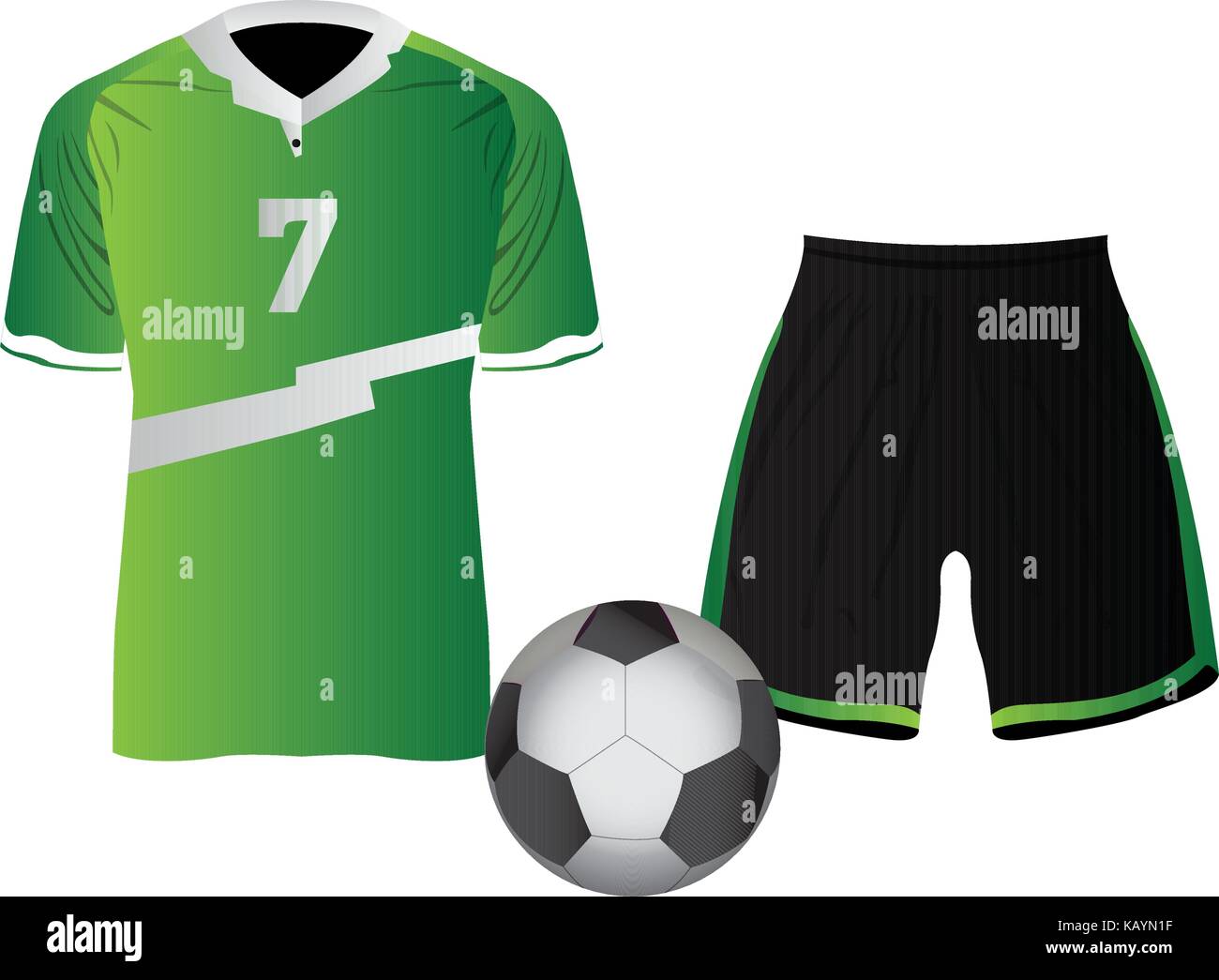 Isolated soccer uniform Stock Vector Image & Art - Alamy