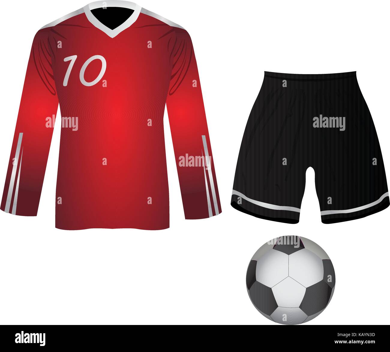 Isolated soccer uniform Stock Vector Image & Art - Alamy