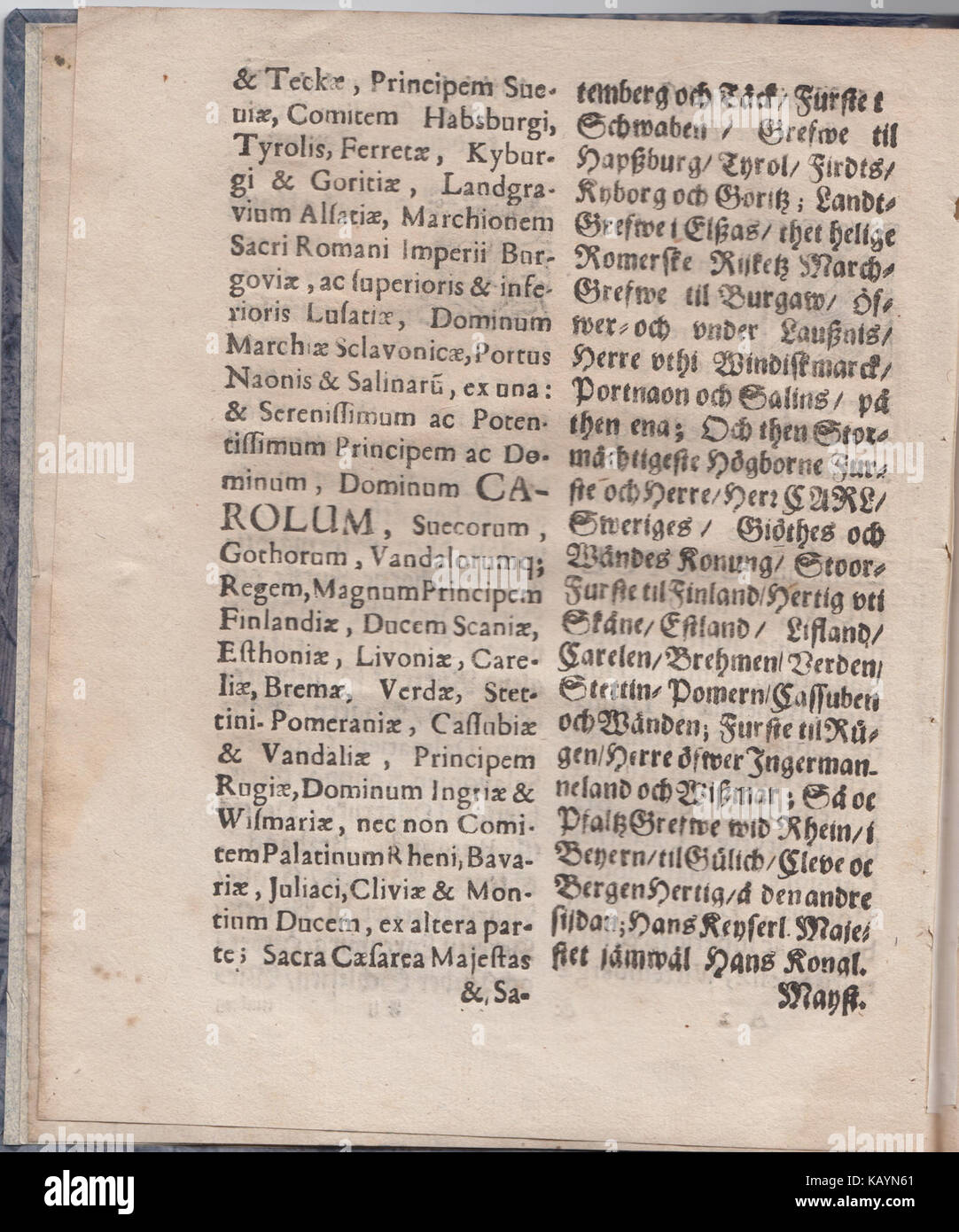 Treaty of Nijmegen between Sweden and the Holy Roman Empire 1679 03 ...