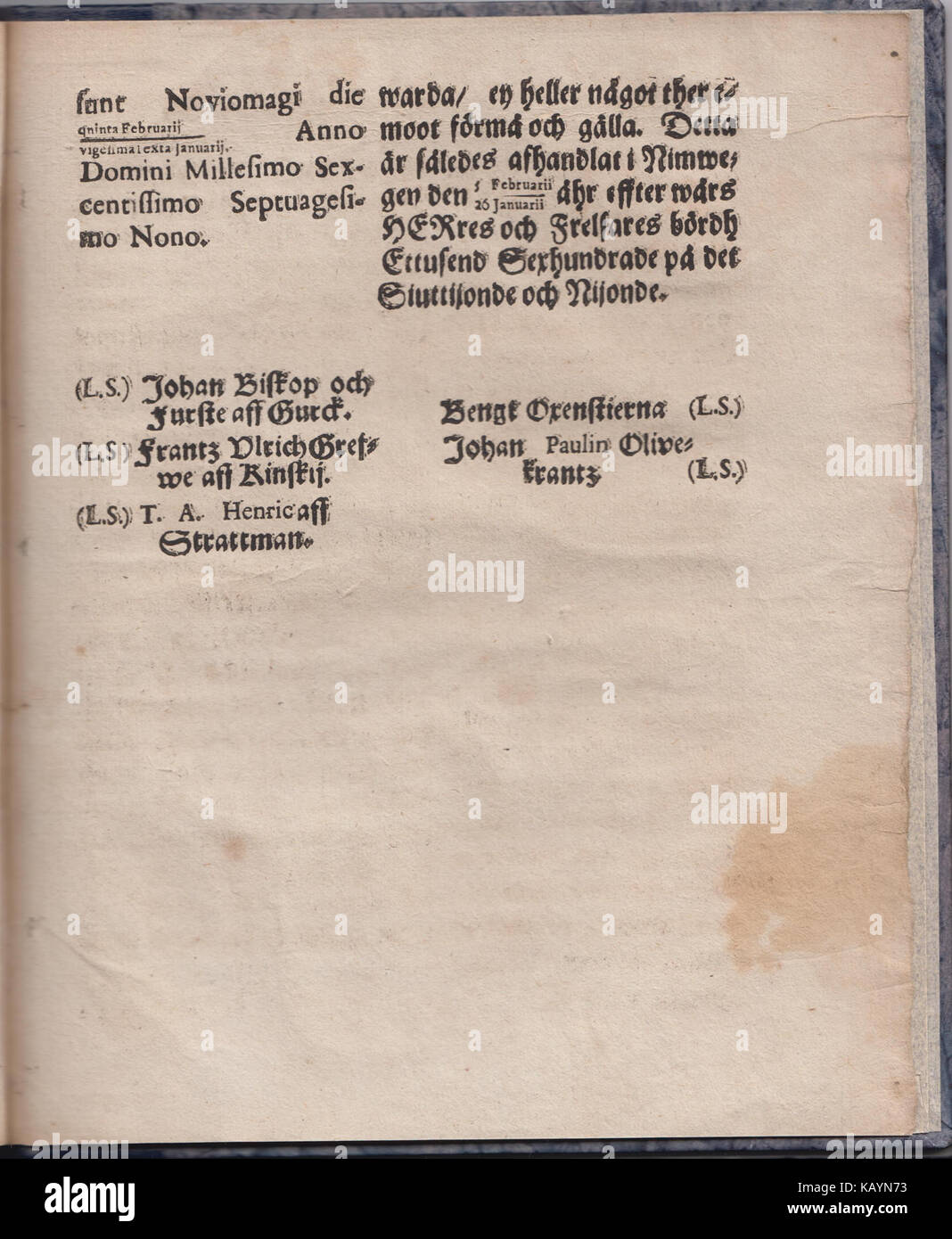 Treaty of nijmegen hi-res stock photography and images - Alamy
