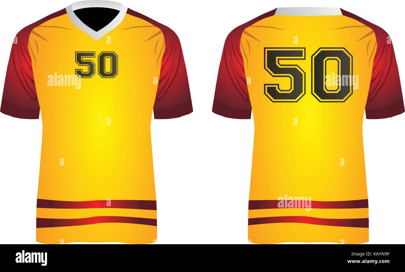 Soccer uniform design Cut Out Stock Images & Pictures - Alamy