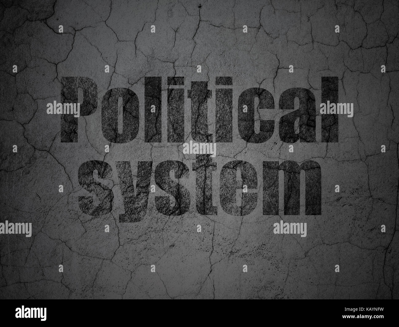 Political concept: Political System on grunge wall background Stock ...