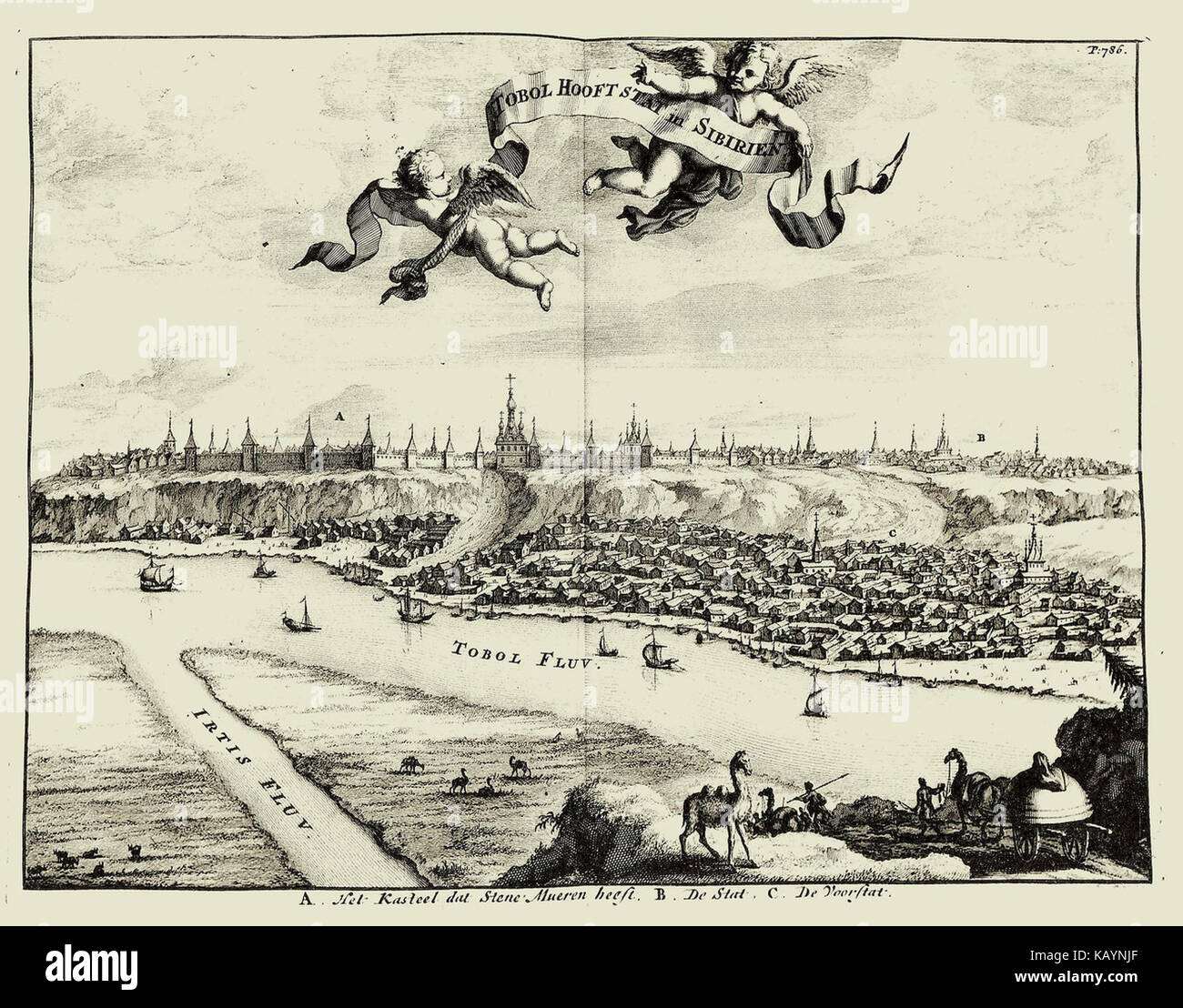 Tobol Hooft Stat in Sibirien Stock Photo - Alamy