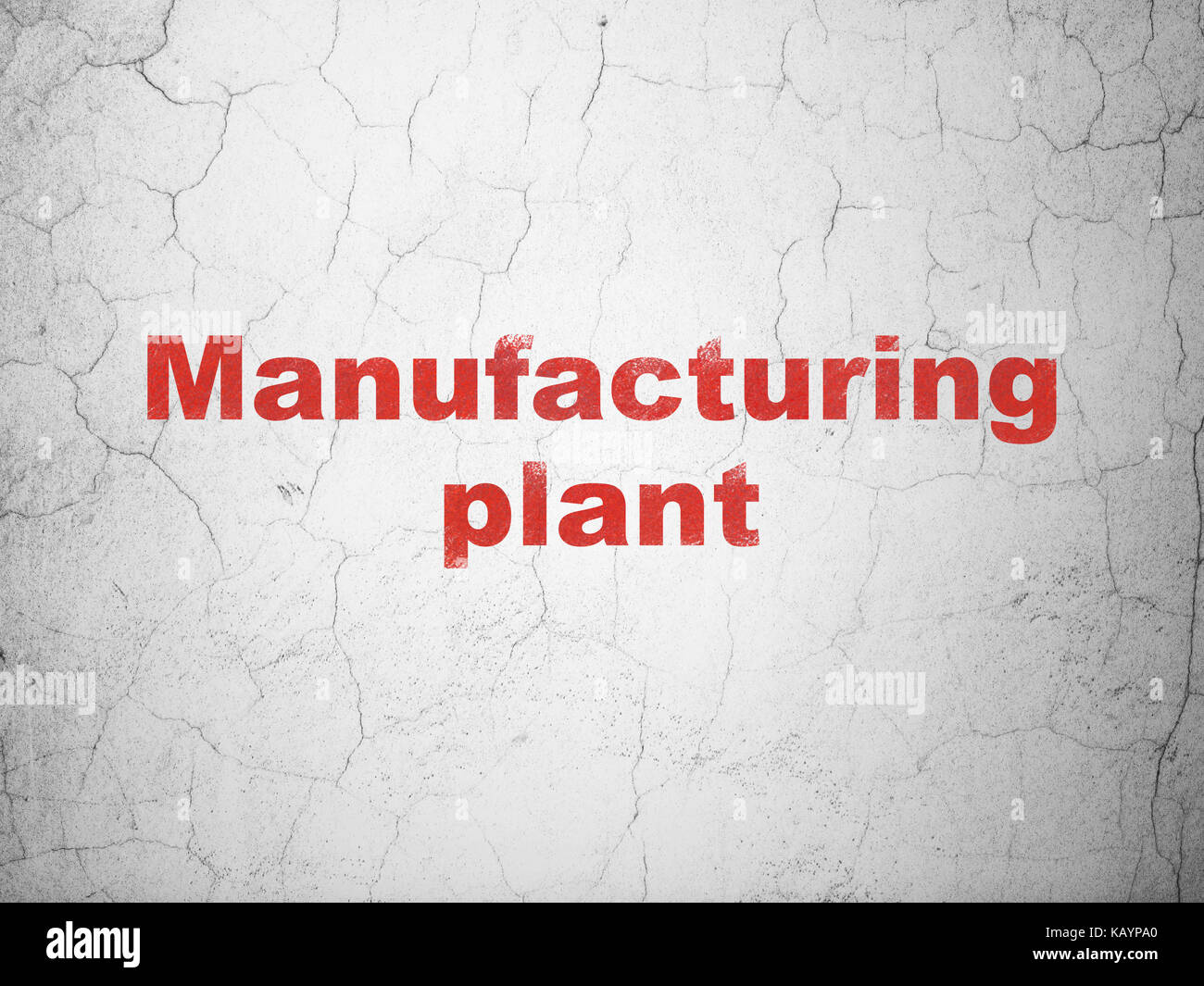 Industry concept: Manufacturing Plant on wall background Stock Photo ...