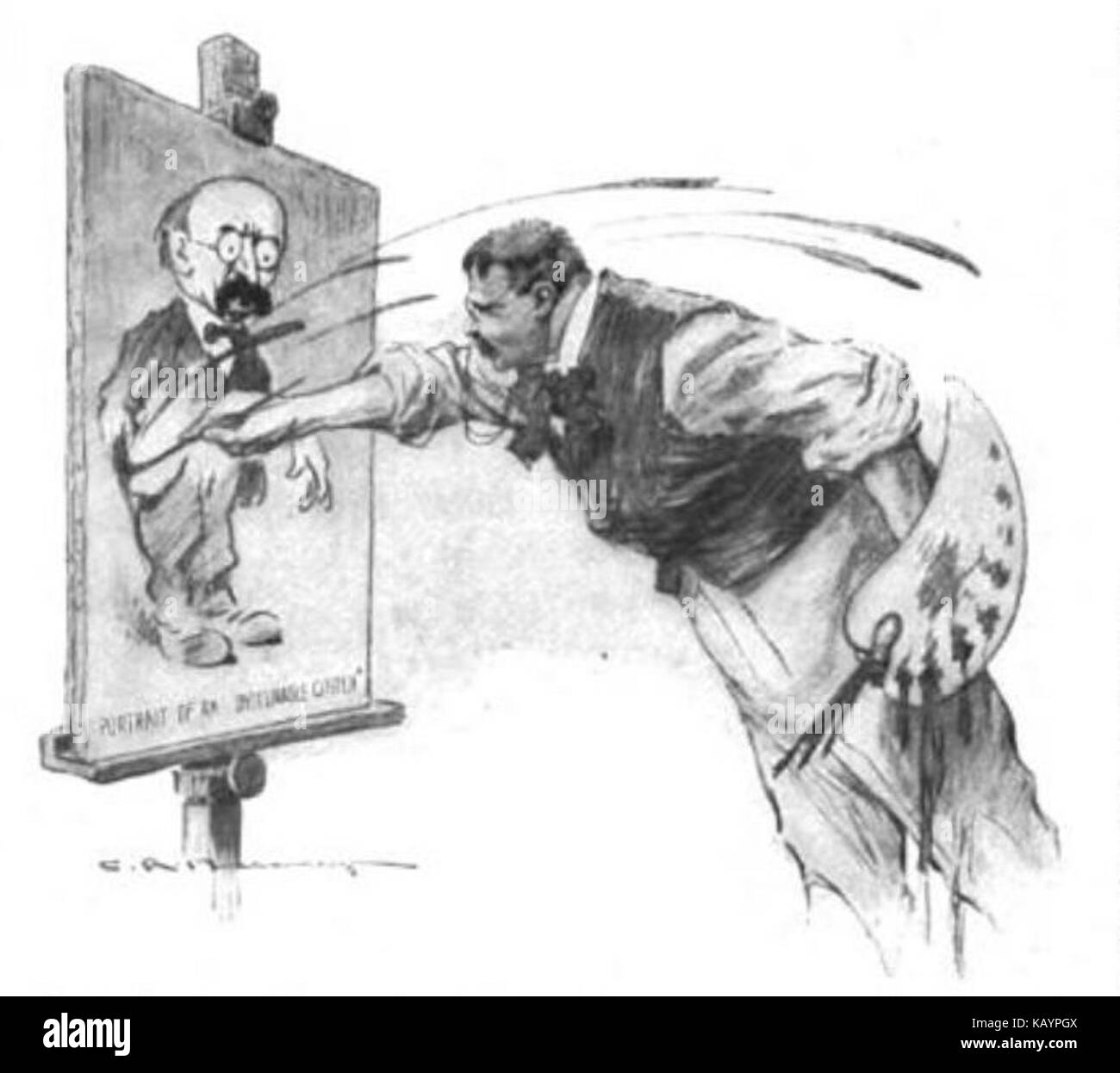 Theodore roosevelt cartoon hi-res stock photography and images - Alamy