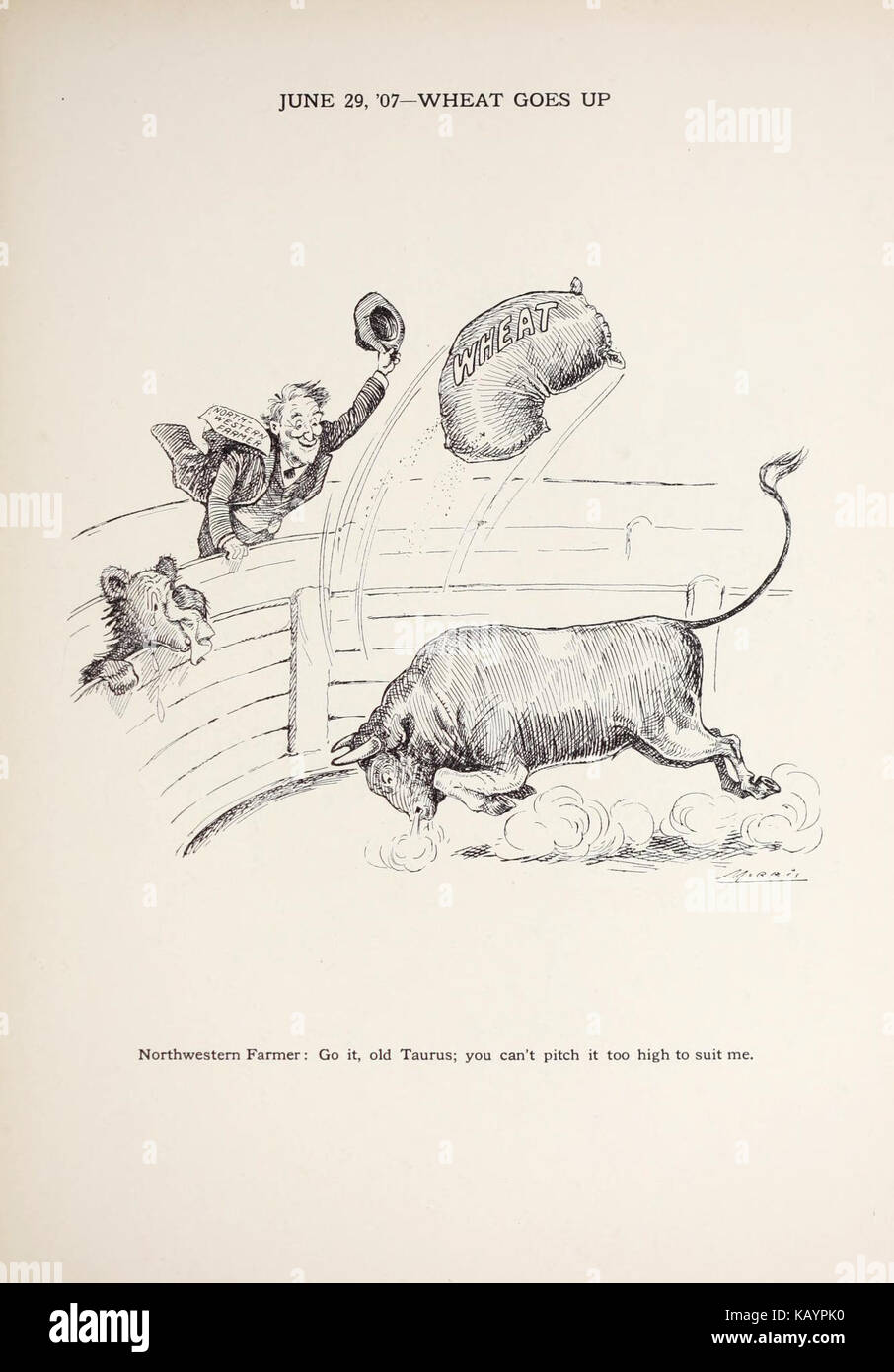 This cartoon from the *Spokesman Review* by W.C. Morris satirizes ...