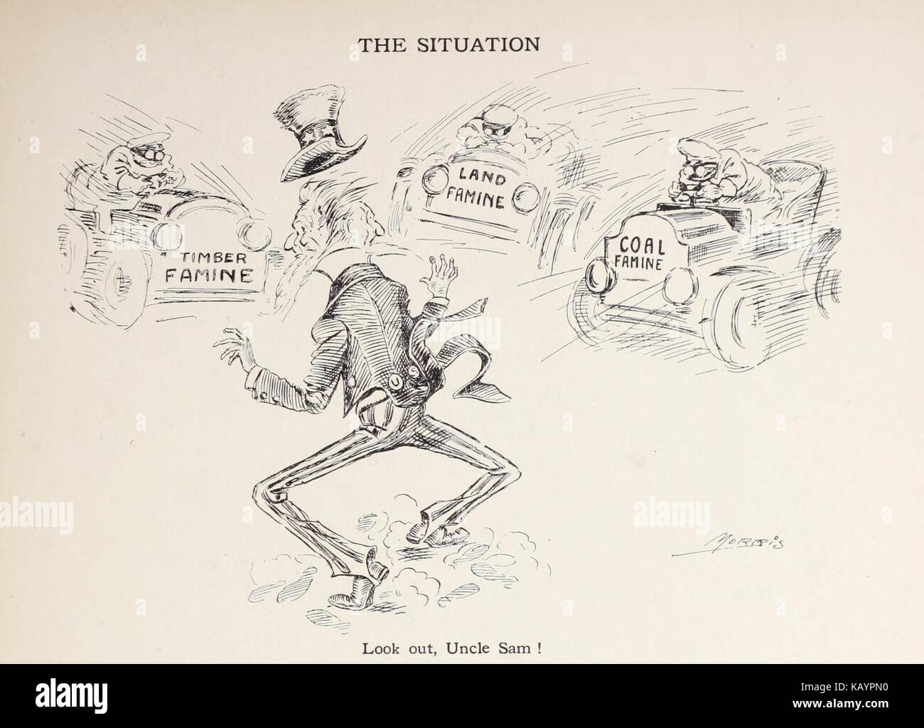 WCMorris Spokesman Review cartoons 083 Stock Photo - Alamy