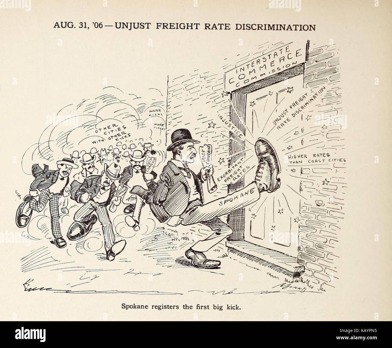 A collection of cartoons by W.C. Morris published in the Spokesman ...