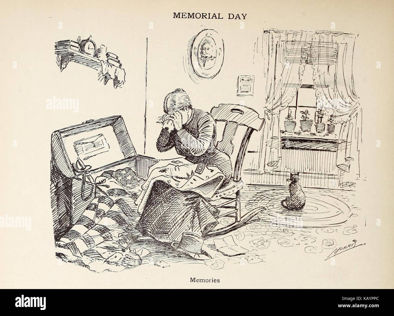 WCMorris Spokesman Review cartoons 120 Stock Photo - Alamy