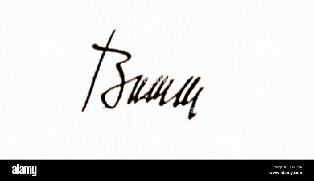 Unterschrift Franz Bumm Stock Photo - Alamy