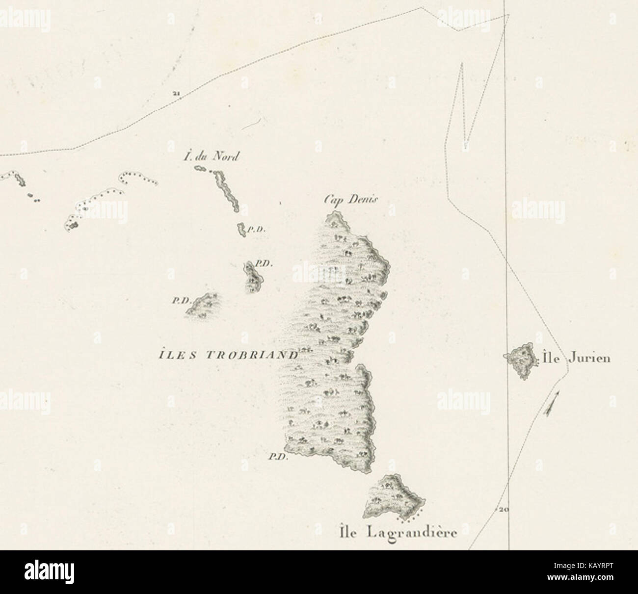 Trobriand 1806 map fig0803 Stock Photo - Alamy