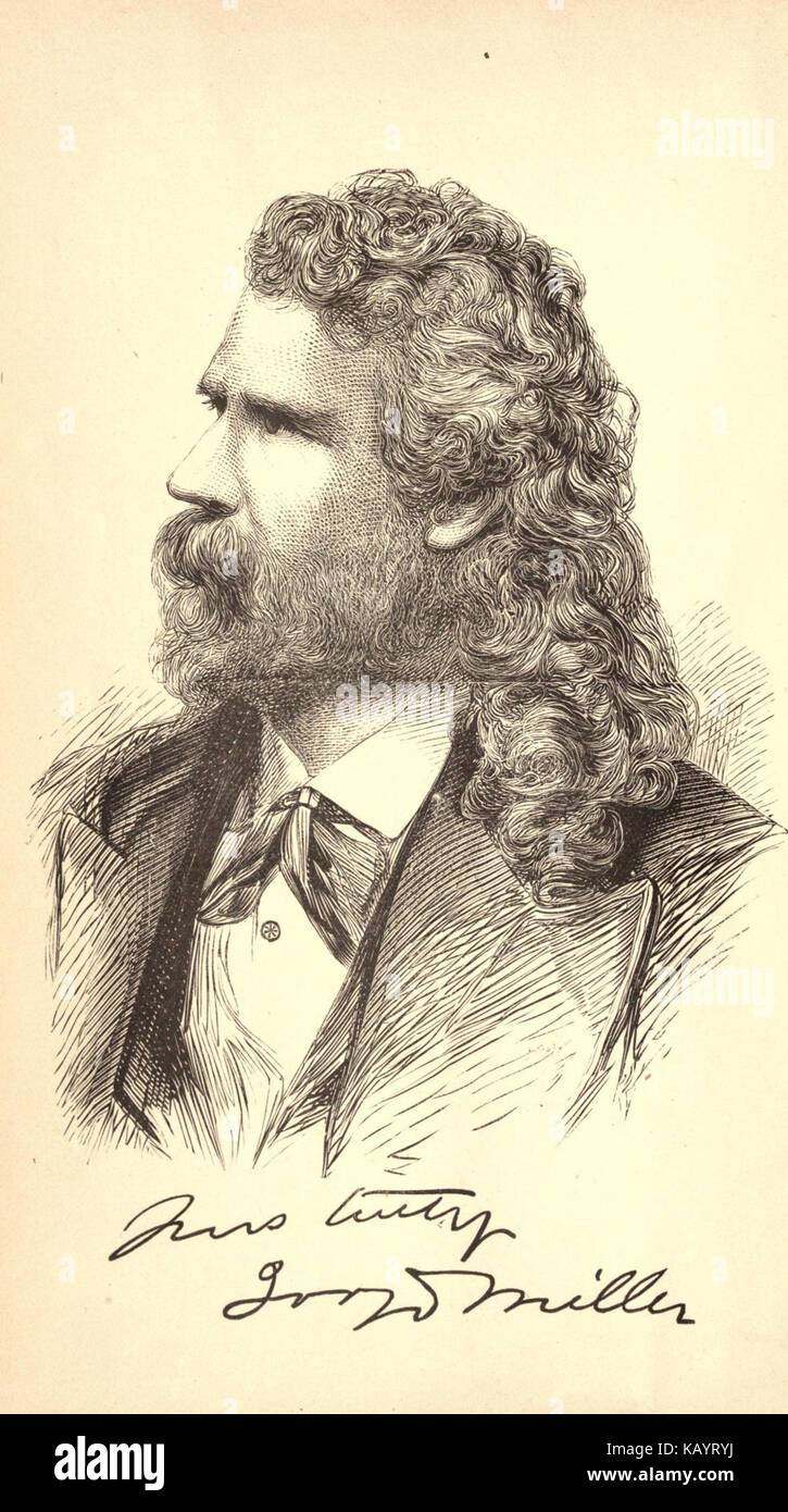 Unwrittenhist00millrich 0010 Portrait of Joaquin Miller Stock Photo - Alamy
