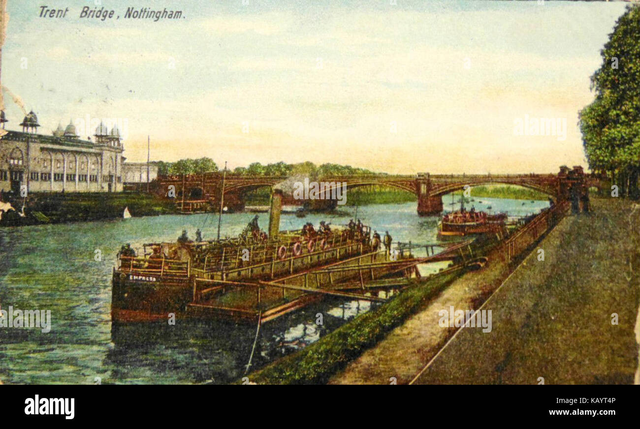 Tinted image of Trent Bridge Stock Photo - Alamy