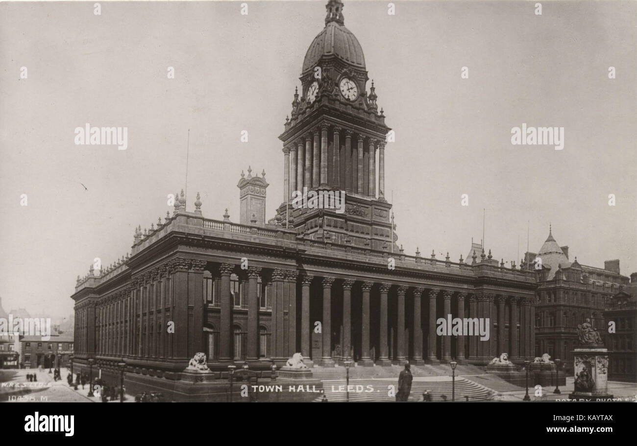 Town Hall postcard 1902 1914 (1 Stock Photo - Alamy