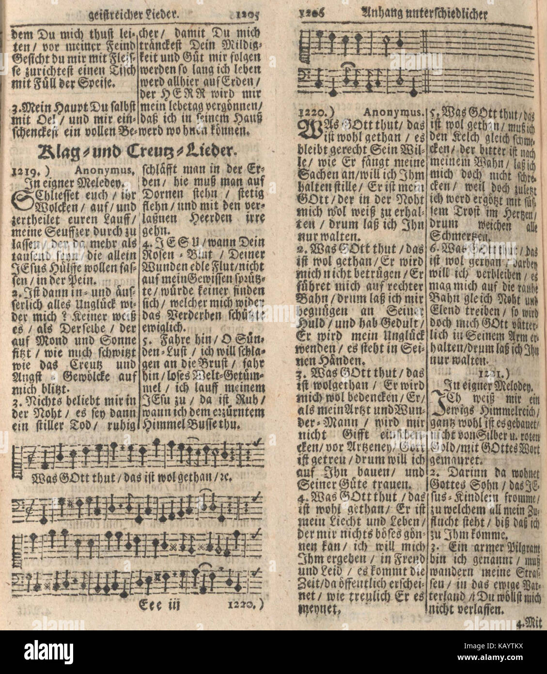'Was Gott tut das ist wohlgetan' is a hymn from the 1690 Nuremberg ...