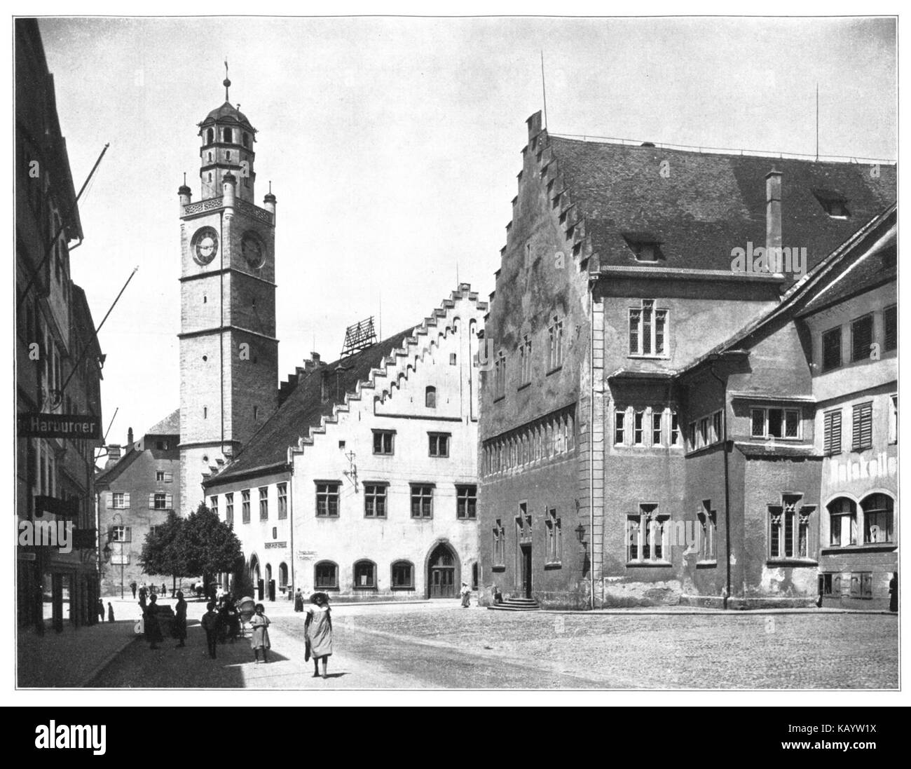 Unser Land 1925 B51, Rathaus Waghaus Ravensburg, von der Trappen Stock ...