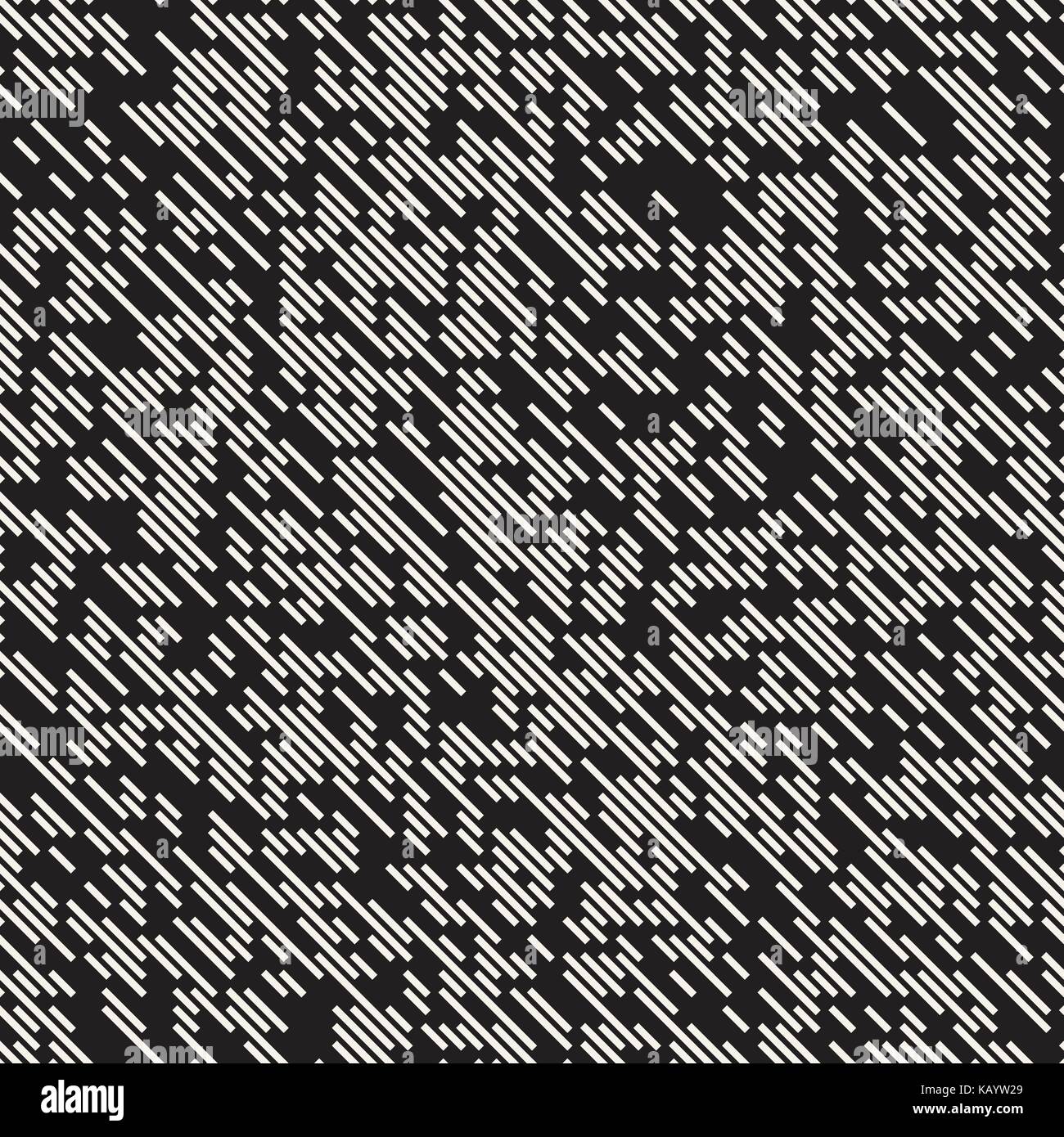 Vector Seamless Irregular Lines Grid Pattern Trendy Monochrome Texture Abstract Geometric