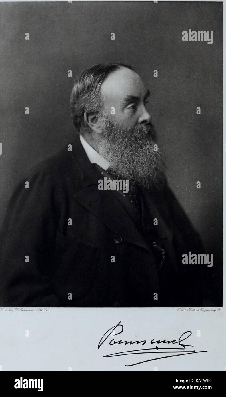 This photograph from 1903 shows Viscount Powerscourt, a notable British ...