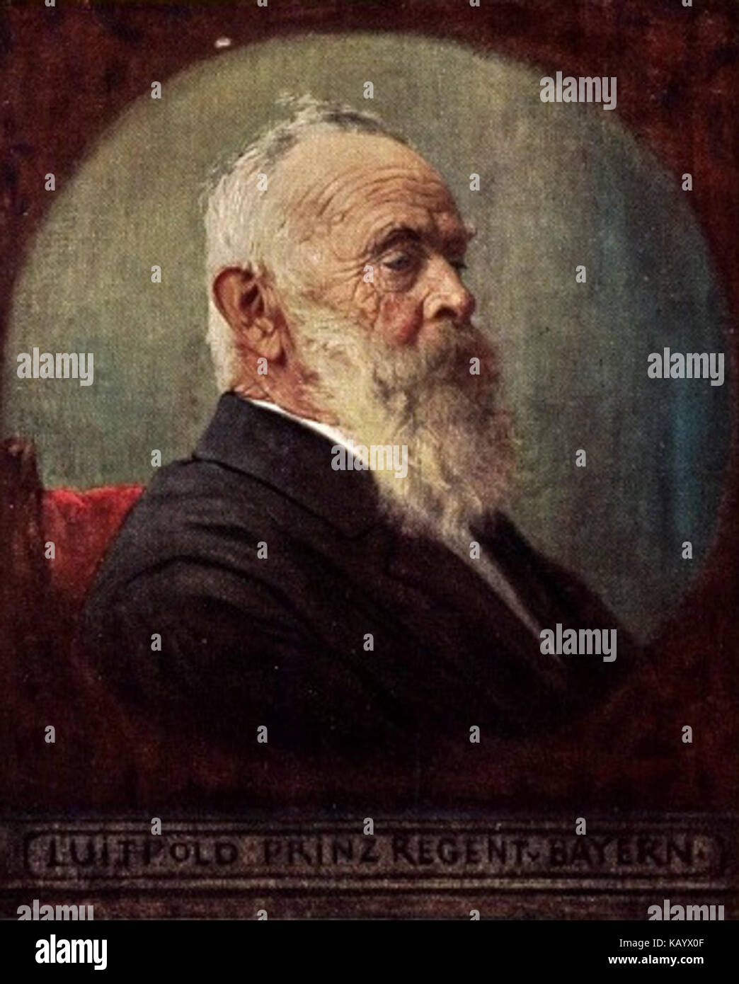 Walter Firle’s painting 'Prinzregent 1a' depicts a historical figure ...