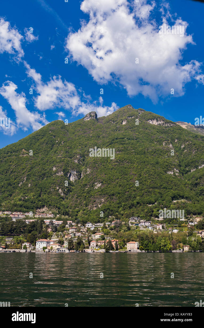 View at the town Laglio on Como Lake in Italy Stock Photo - Alamy