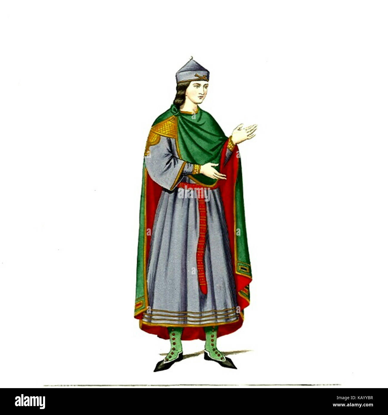 Woman in Medieval Dress or Costume (2 Stock Photo - Alamy