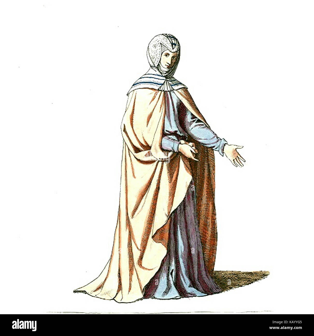 Medieval Girl Drawing